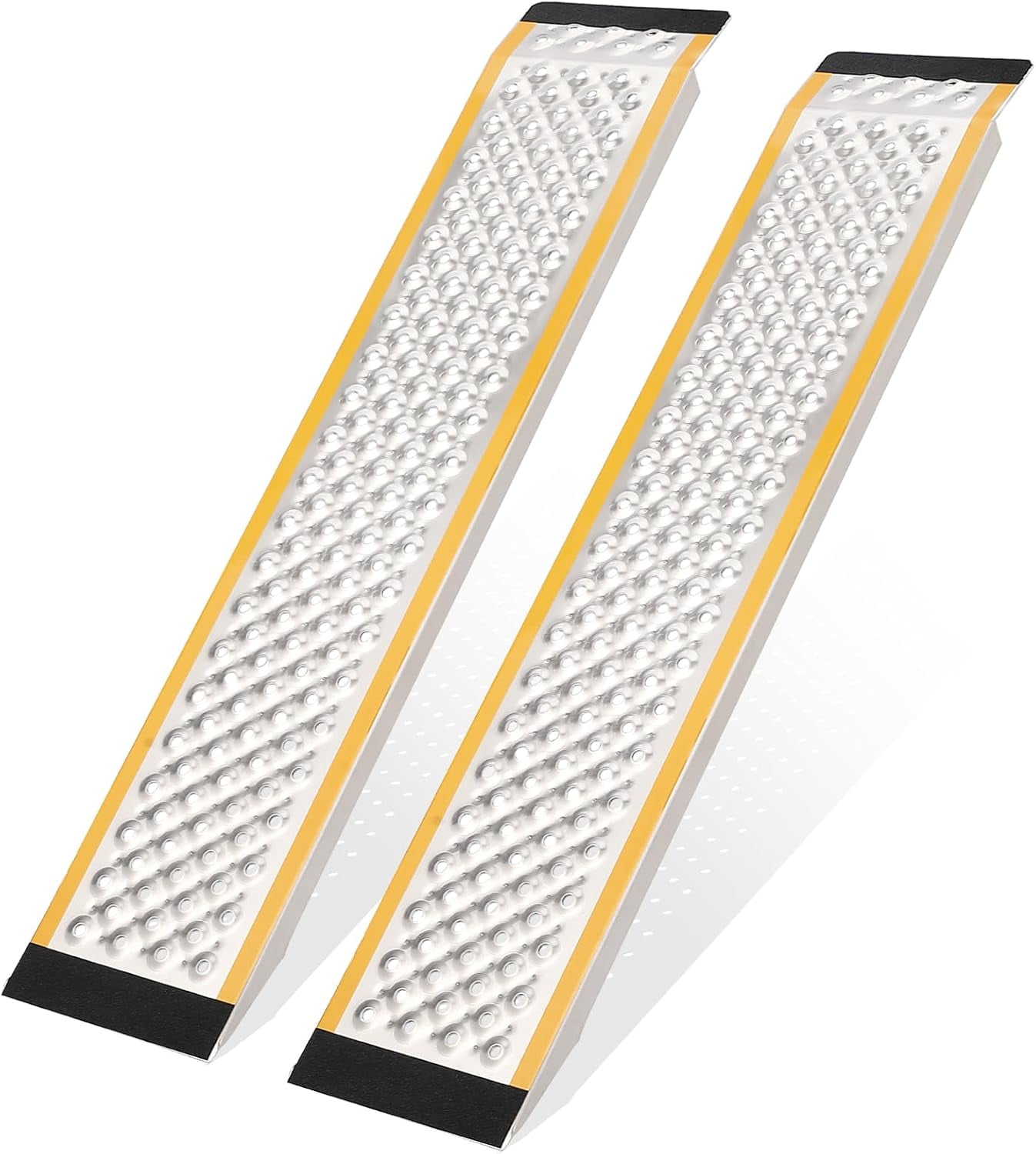 Litake 2Pcs 47" Aluminum Lawn Mower Ramps for Shed, Sturdy Anti-Slip ...