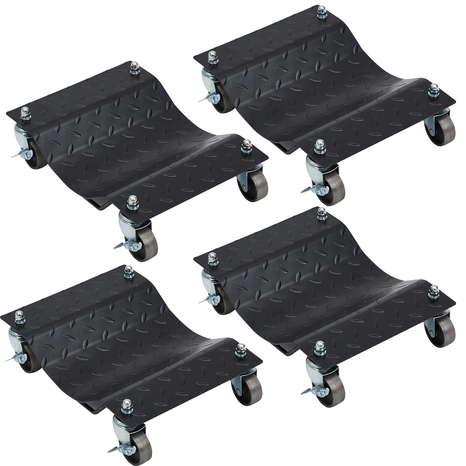 Litake 4-Pack Heavy Duty Tire Skates, Car Dolly with 360 Degree Ball ...