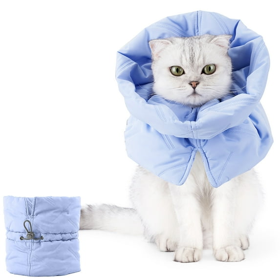 Litake Cat Elizabeth Collar Adjustable Foldable Anti-Licking Anti-bite ...