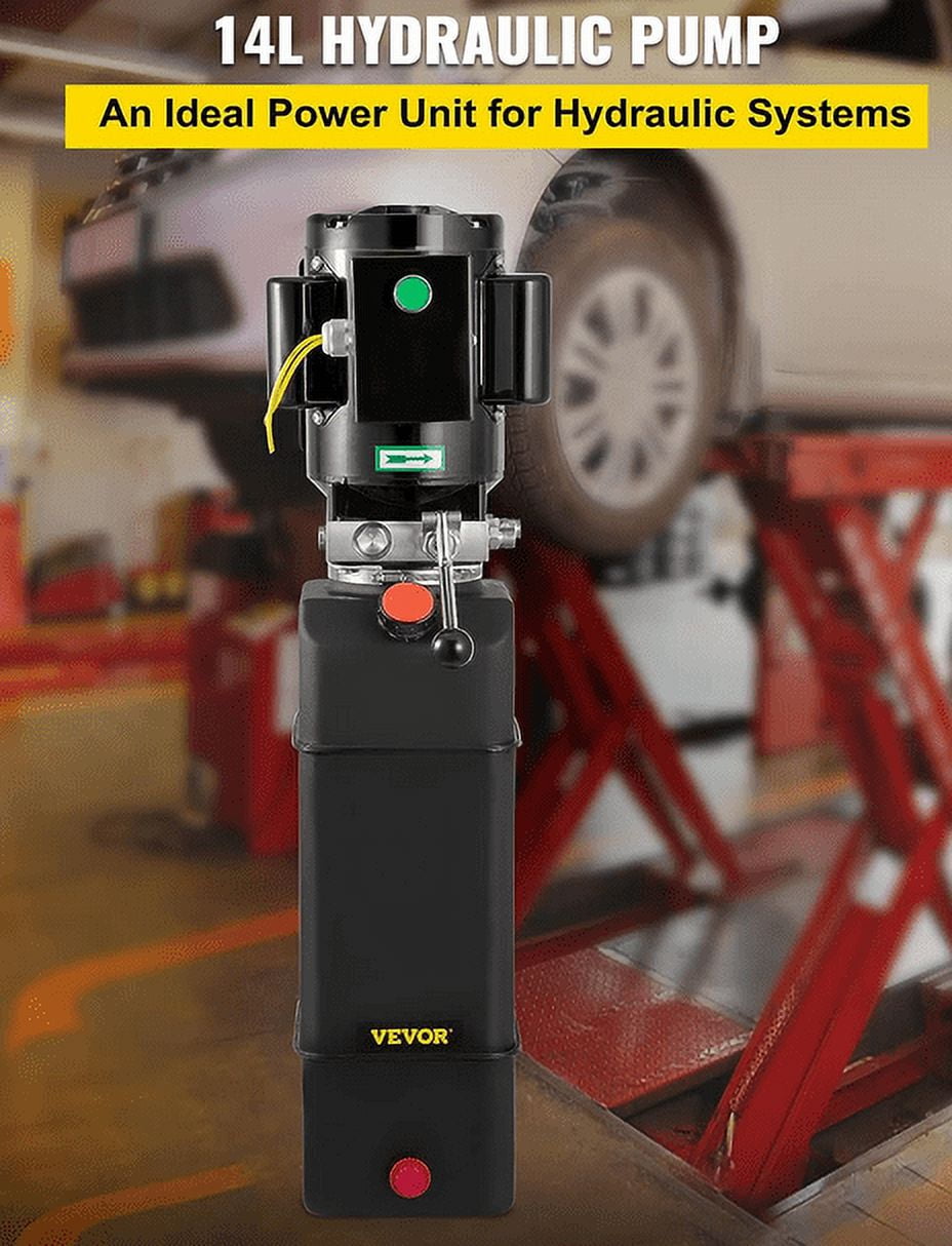 Litake Hydraulic Power Unit 220V 10.5 Quart Car Lift Hydraulic Pump ...