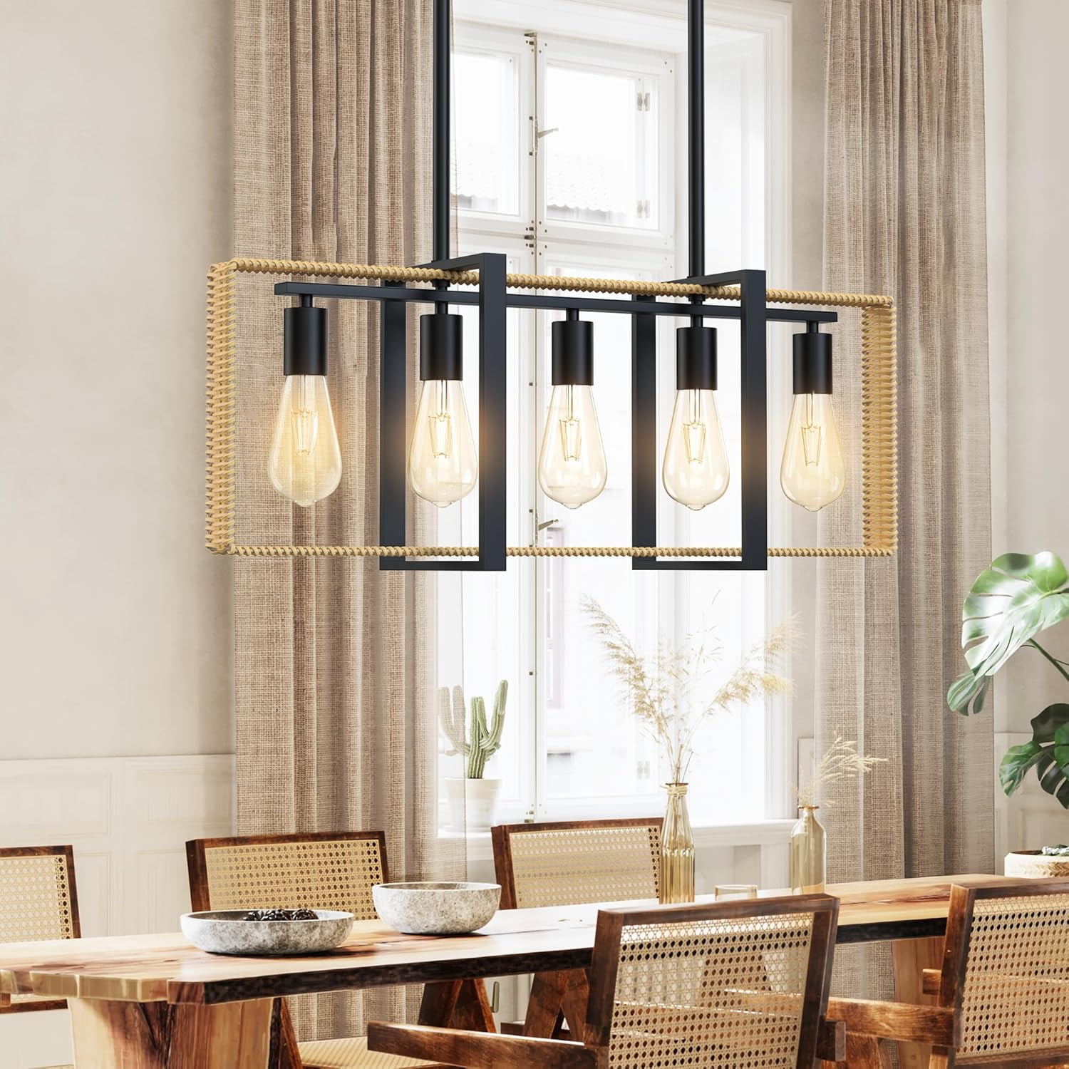 Litake Kitchen Island Light Fixture Over Table,Farmhouse Chandeliers ...