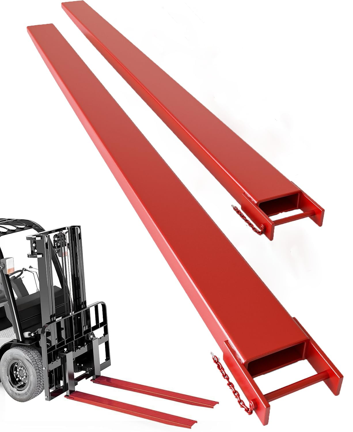 Litake Pallet Fork Extensions 84 Inch Length 4.5 Inch Width with Tire ...