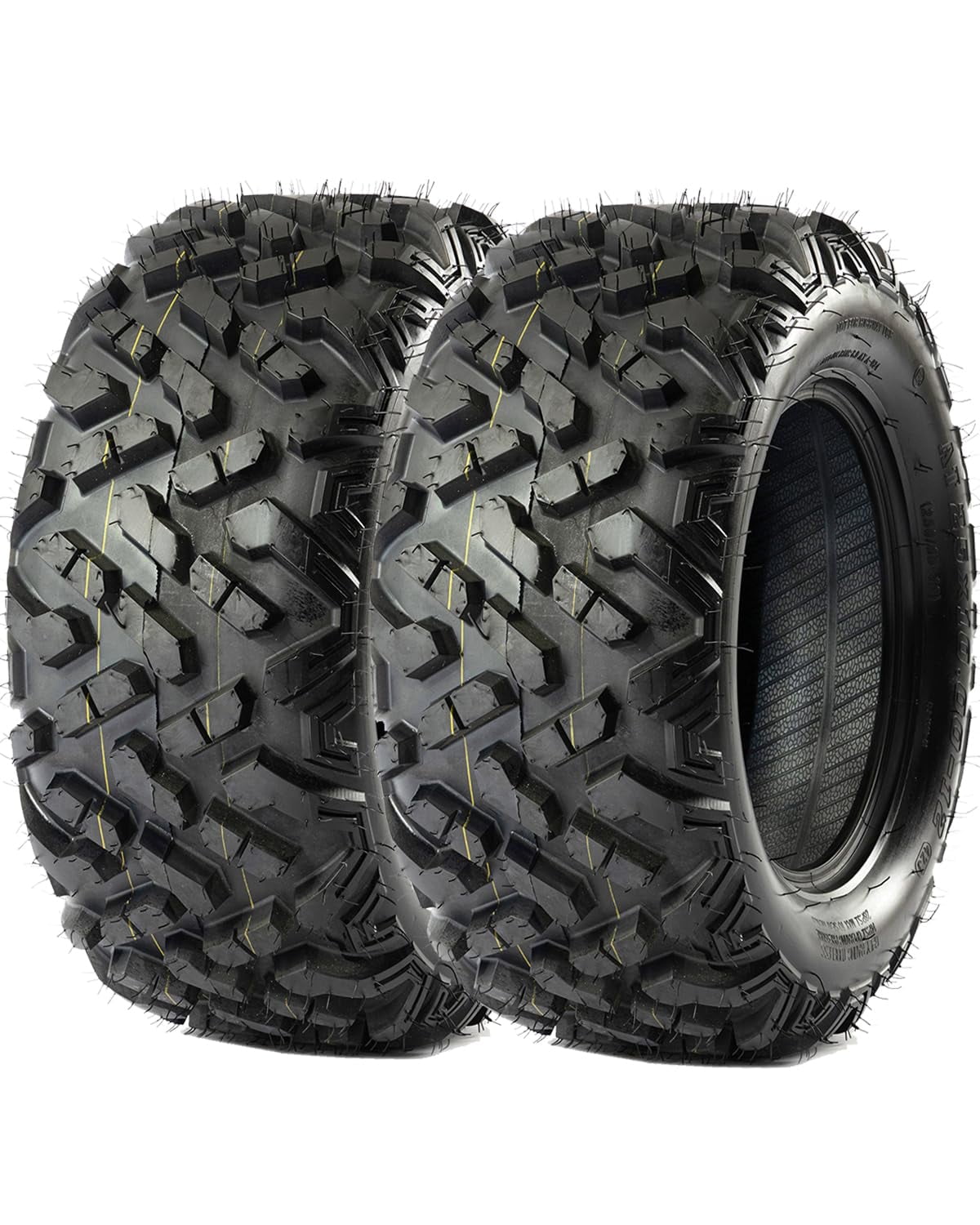 Litake Set of 2 25x10-12 6PR ATV UTV Tires, All Terrain 25x10x12 ...