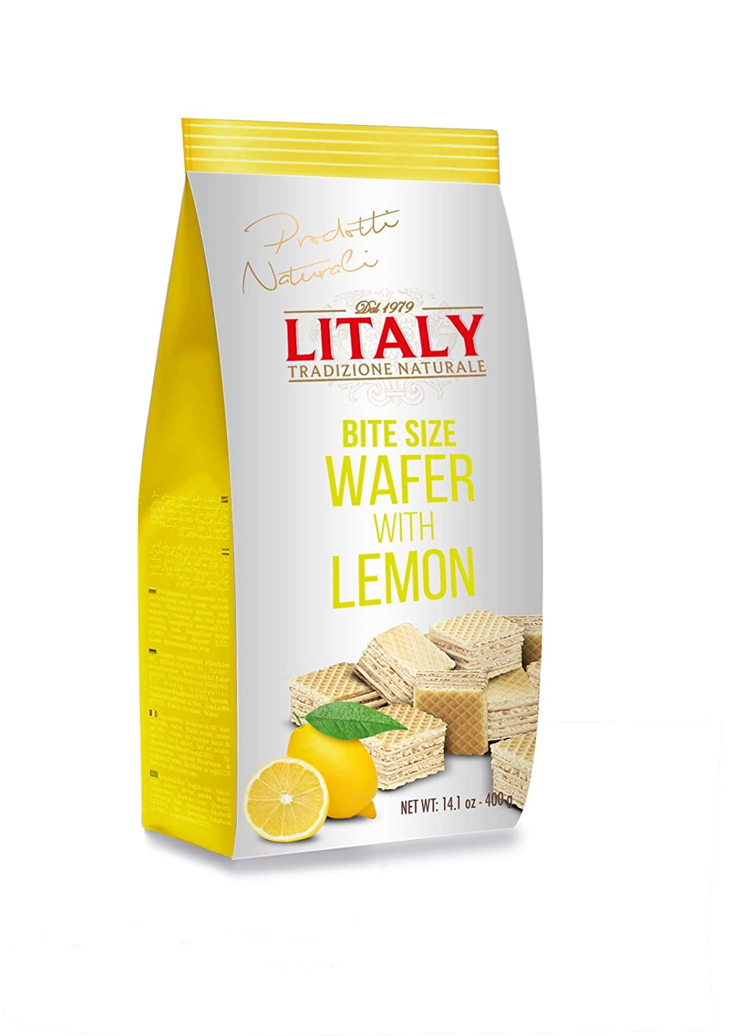 Litaly Bite Size Wafers with Lemon, 14.1 Ounce - Walmart.com