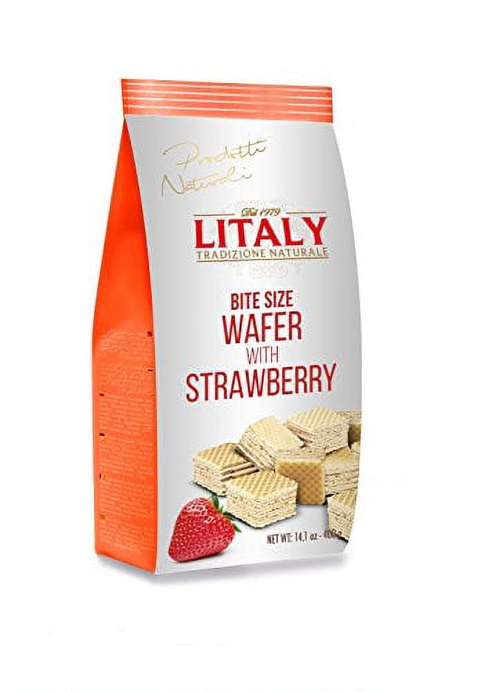Litaly Bite Size Wafers with Strawberry, 14.1 Ounce - Walmart.com