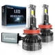 Litampo Upgraded H11 H8 H9 LED Headlight Bulbs, 120W 25000 Lumen, 800% ...