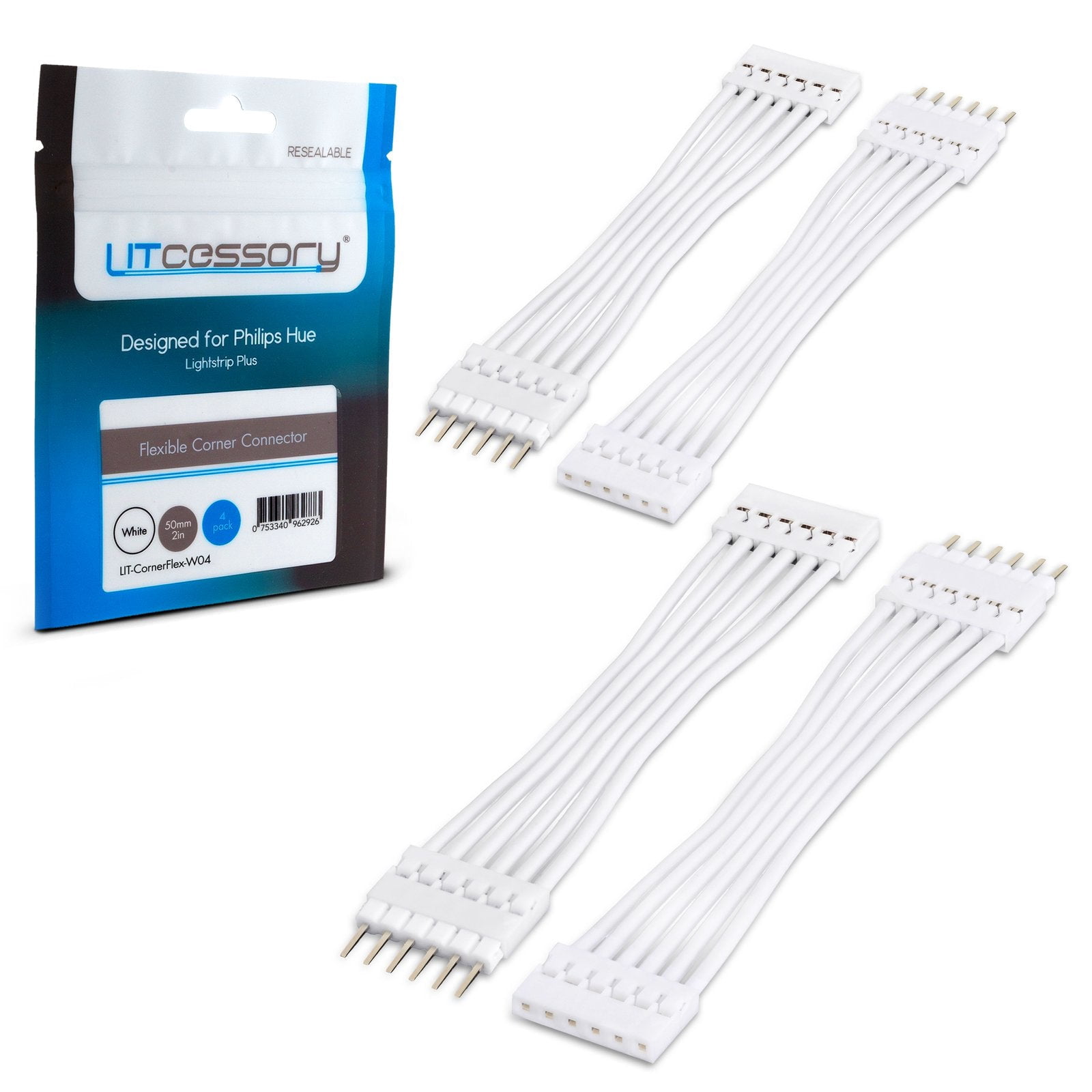 Litcessory Flexible Corner Connector/Extension Cable for Philips Hue ...