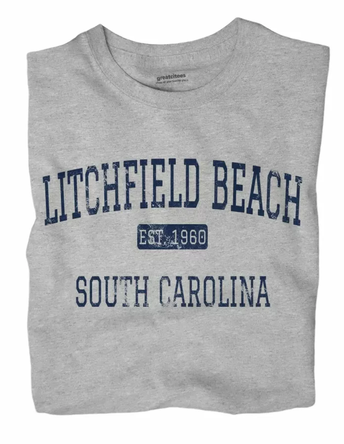 Litchfield Beach South Carolina SC T-Shirt EST - Walmart.com