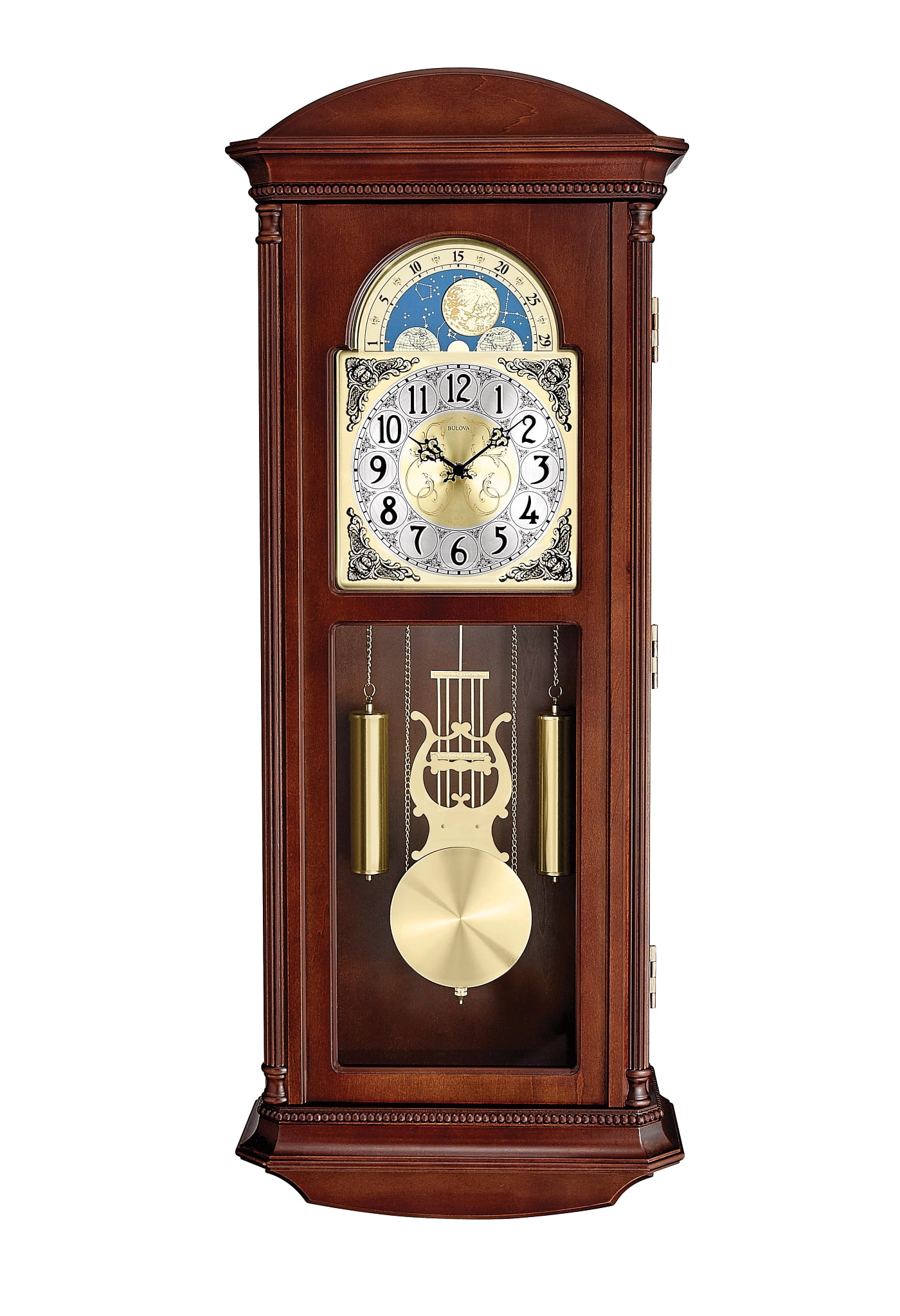 Litchfield Large Wall Regulater Chime Clock by Bulova - Walmart.com