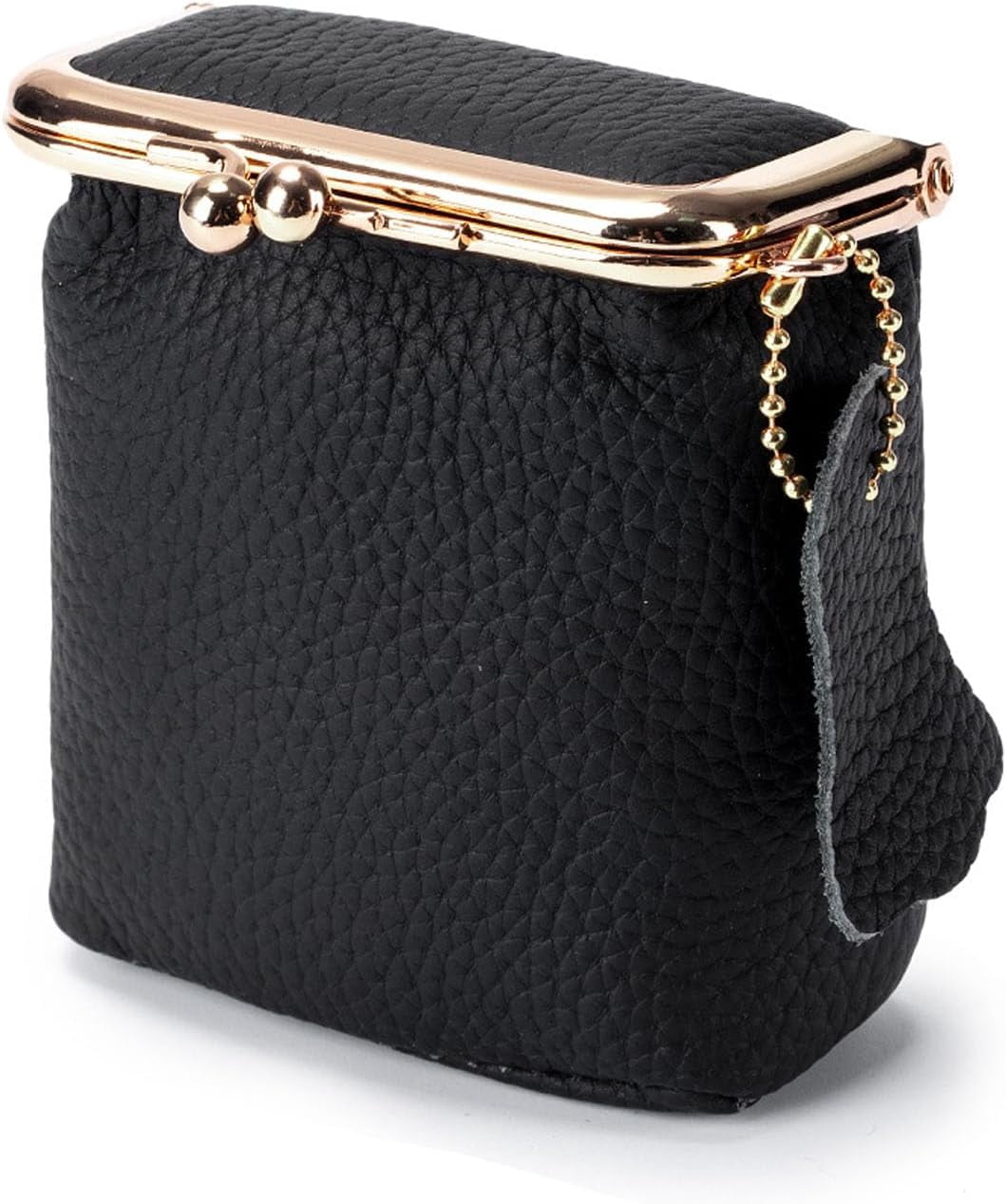 Litchi Leather Coin Purse for Women, Portable Vintage Wallet Mini ...