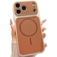 Litchi Pattern Leather Back Camera Protect Magnetic Phone Case for ...