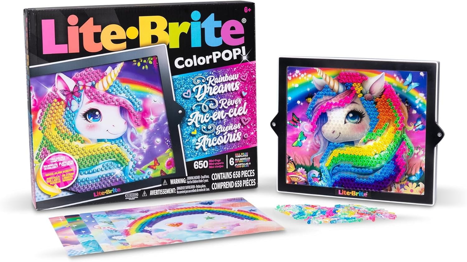 Lite Brite Color Pop! Rainbow Dreams Set - Walmart.com