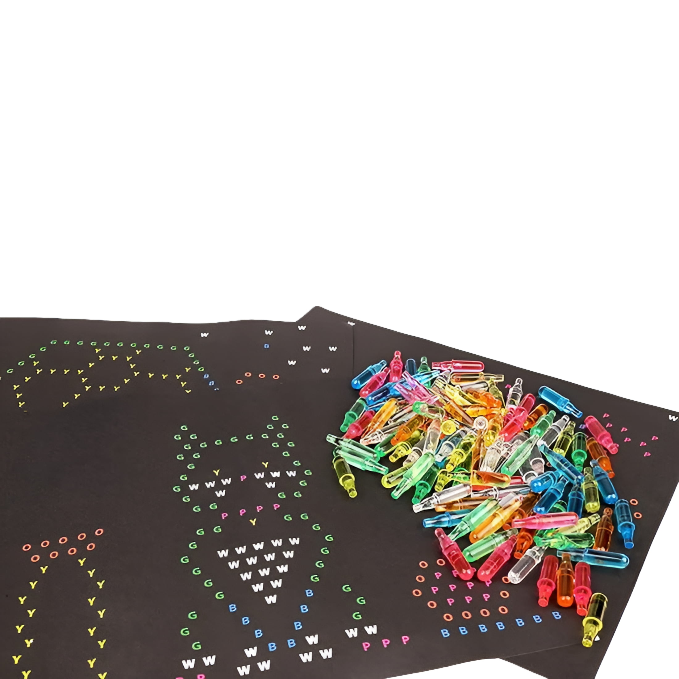 Basic Fun Lite-Brite Peg and Template Refill Pack, LED Pegs, Colorful ...