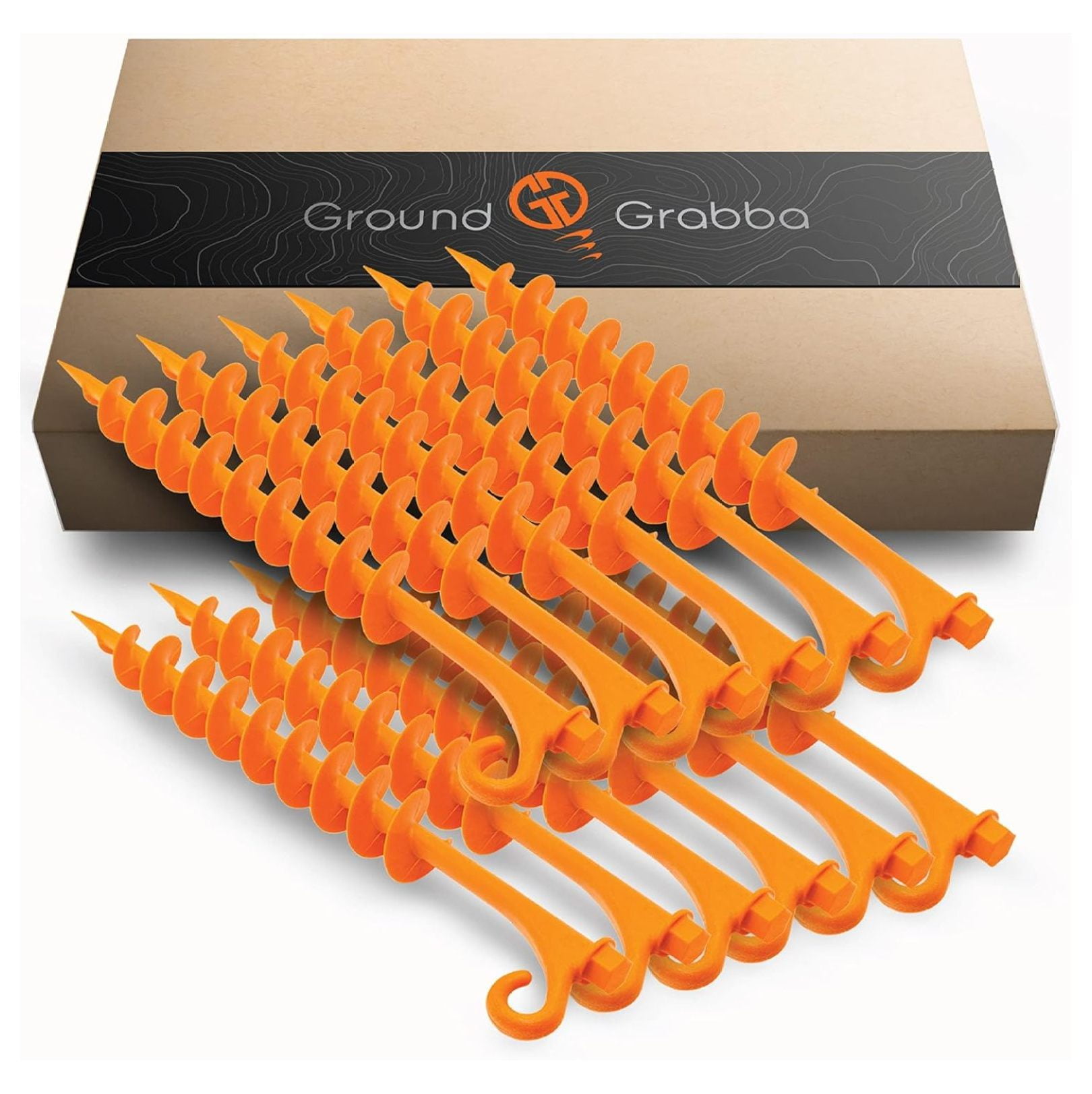 Lite - Orange - Tent Stakes - 12 Piece Tent Stakes for Sand | Tent ...