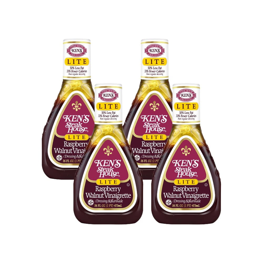 Lite Raspberry Walnut Vinaigrette (16 Fl Oz, Pack Of 4) - Walmart.com