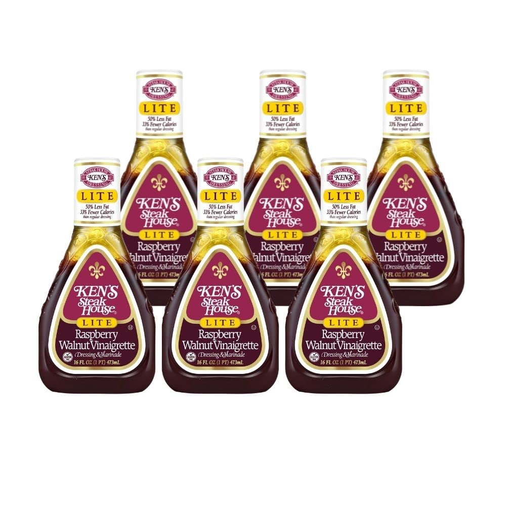 Lite Raspberry Walnut Vinaigrette (16 Fl Oz, Pack Of 6) - Walmart.com