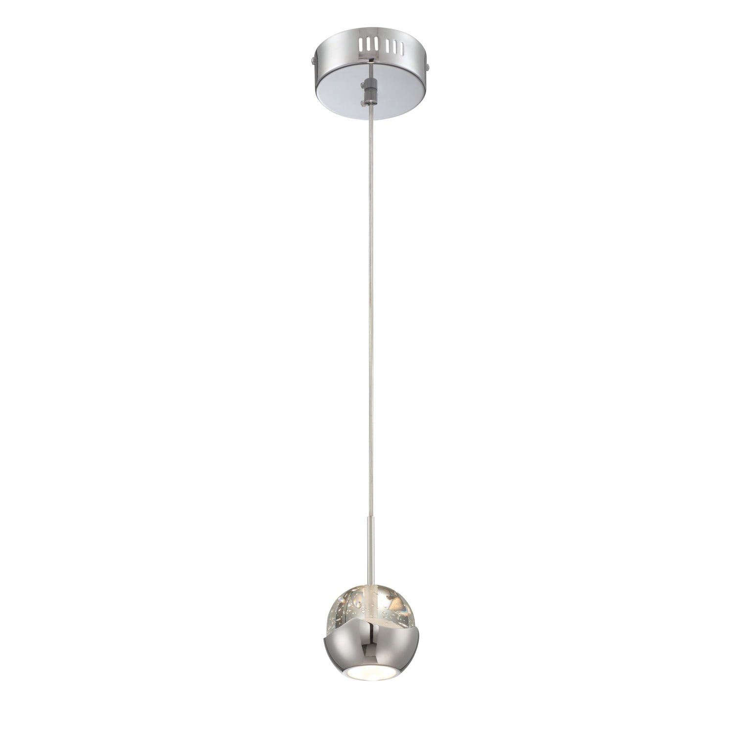 Lite Source 1-Light LED Draplin Mini Pendant Lamp - Walmart.com