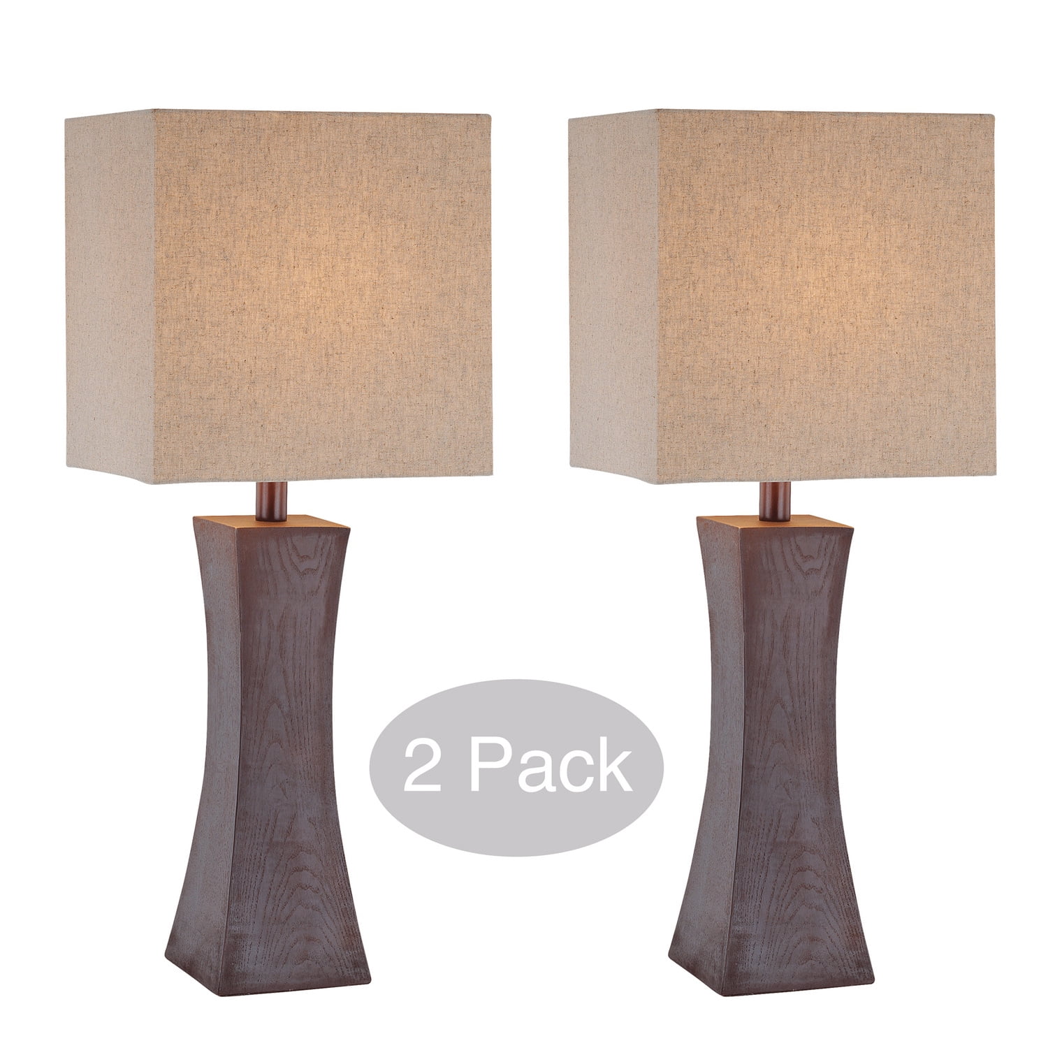 Lite Source - Enkel - 2 Light Table Lamp (Pack of 2)-26.5 Inches Tall ...