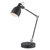 Lite Source Halotech Flexible Adjustable LED Desk Lamp - Black, Space-Saving, 8W - Walmart.com