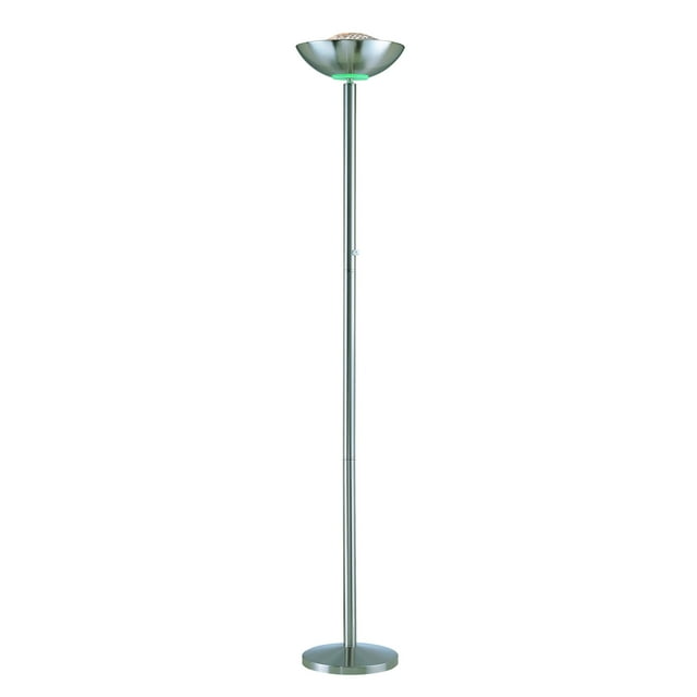 Lite Source LS-80910 Basic II Collection Silver Halogen Torchiere Lamp ...