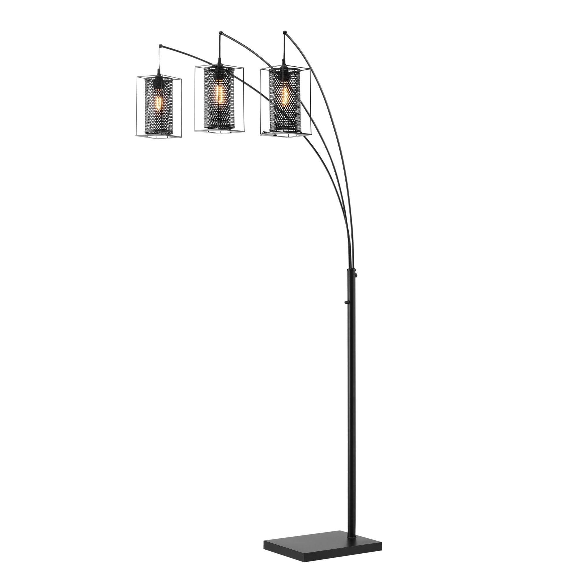 Lite Source Ls-83692 Stein 3 Light 89" Tall Arc Floor Lamp - Black - Walmart.com