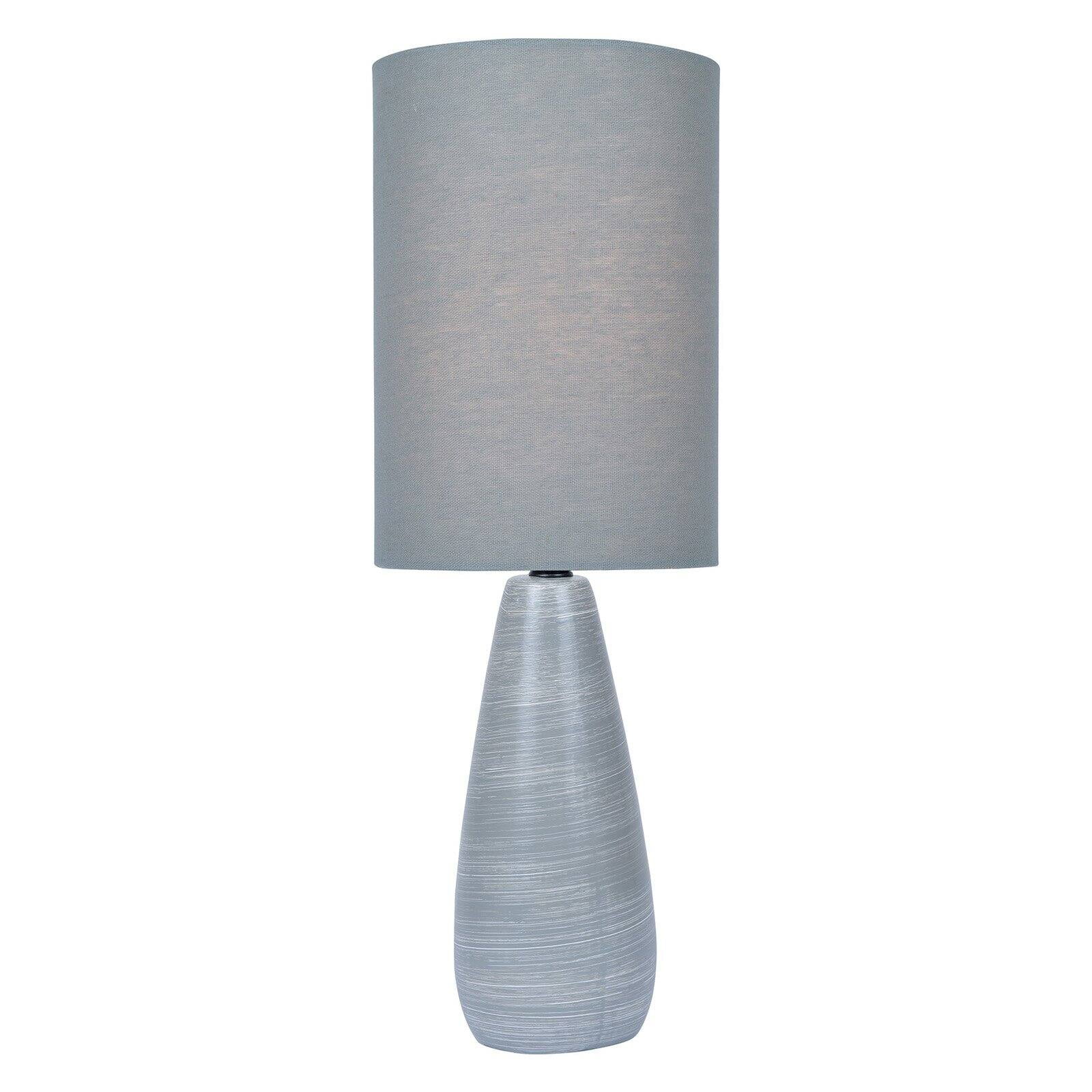 Lite Source Quatro Brushed Grey Mini Table Lamp - Walmart.com