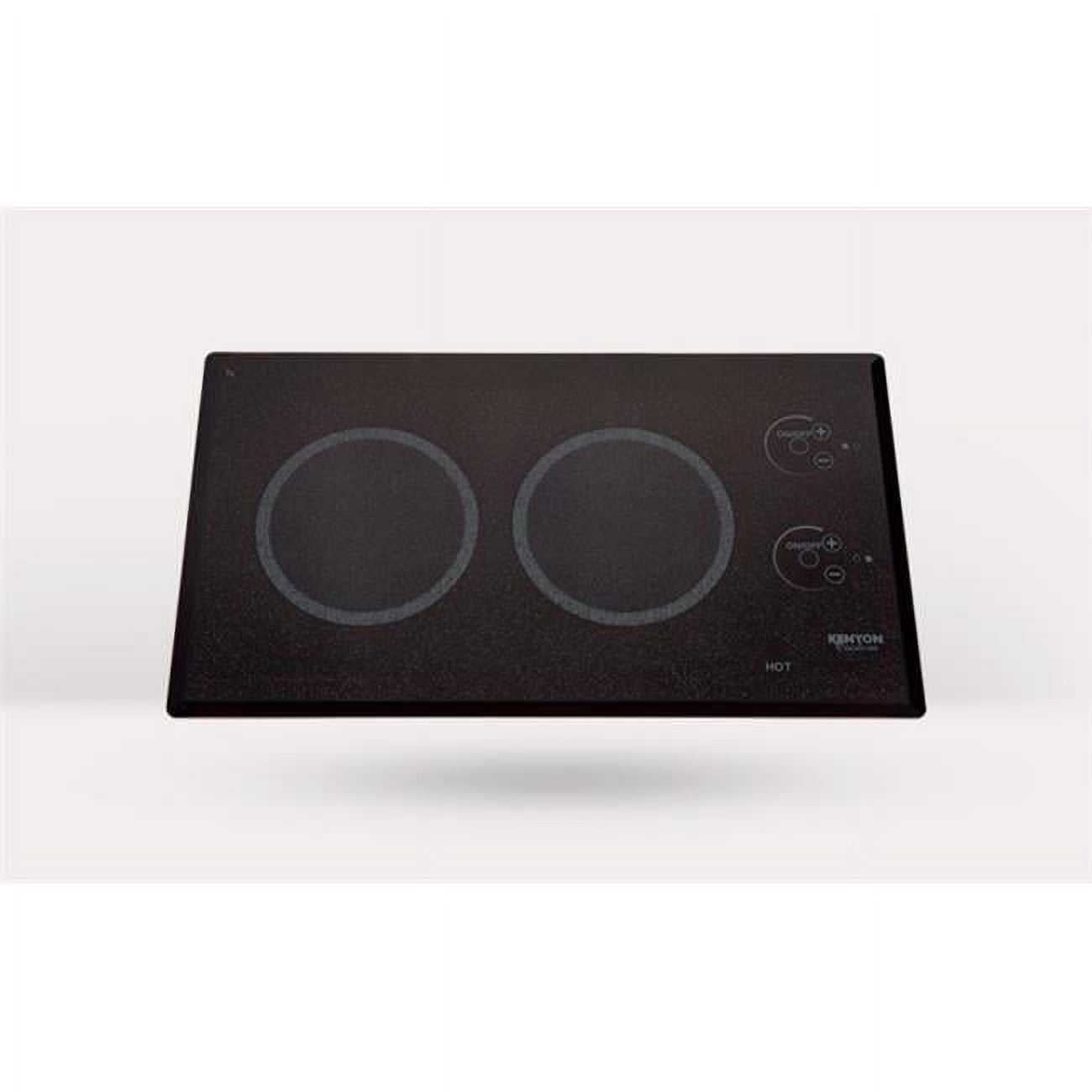Lite-Touch Q 2-burner Trimline Cooktop, black with touch control - two 6 .5 inch 208V UL ...