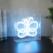 BrightSide 13" Lightning Shaped LED Neon Table Light, Multicolor ...