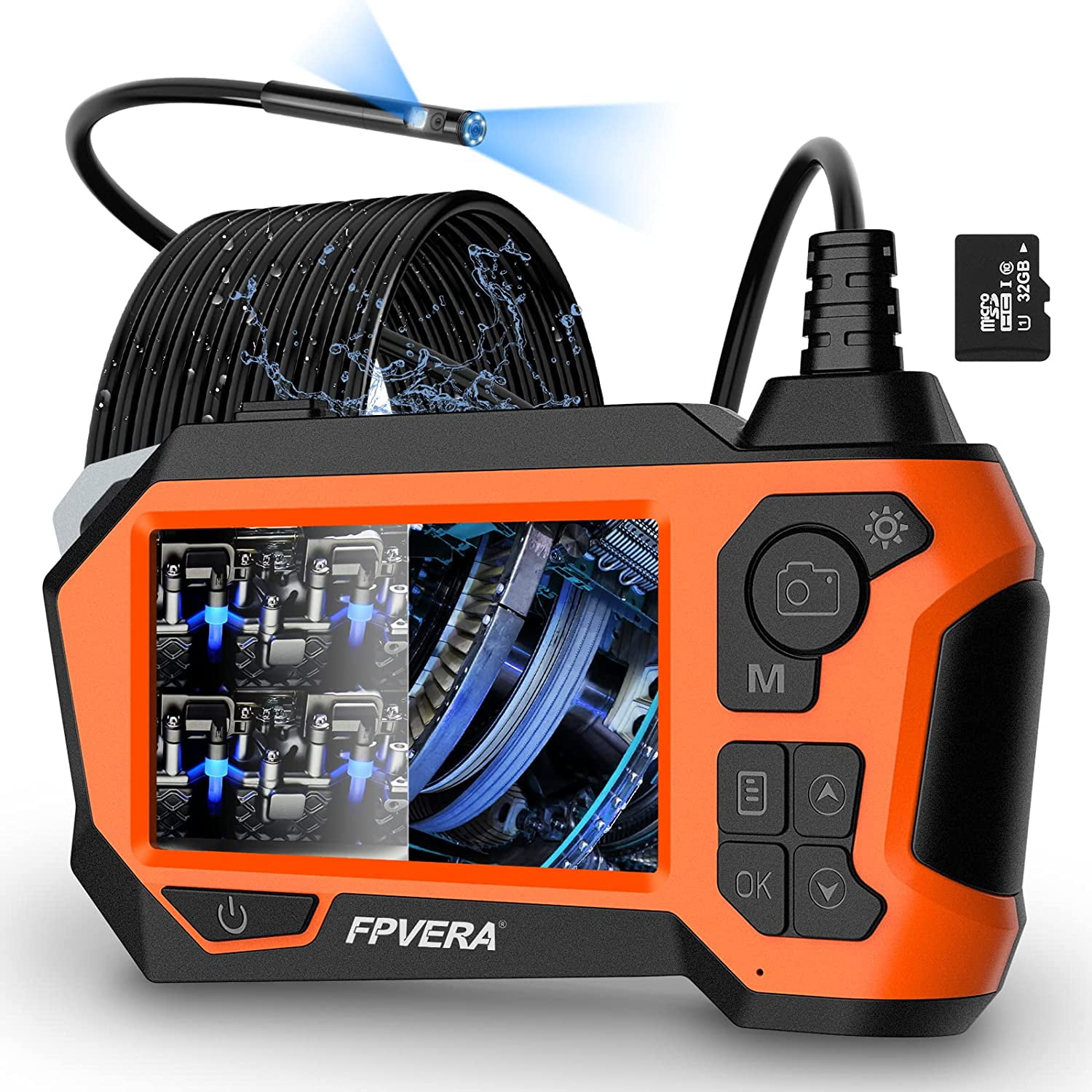 LiteBee Industrial Inspection Camera, 1080P Dual Lens Borescope ...