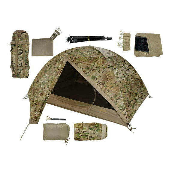 LiteFighter Fido Ai Two Person Shelter System, Multicam Camouflage Tent ...