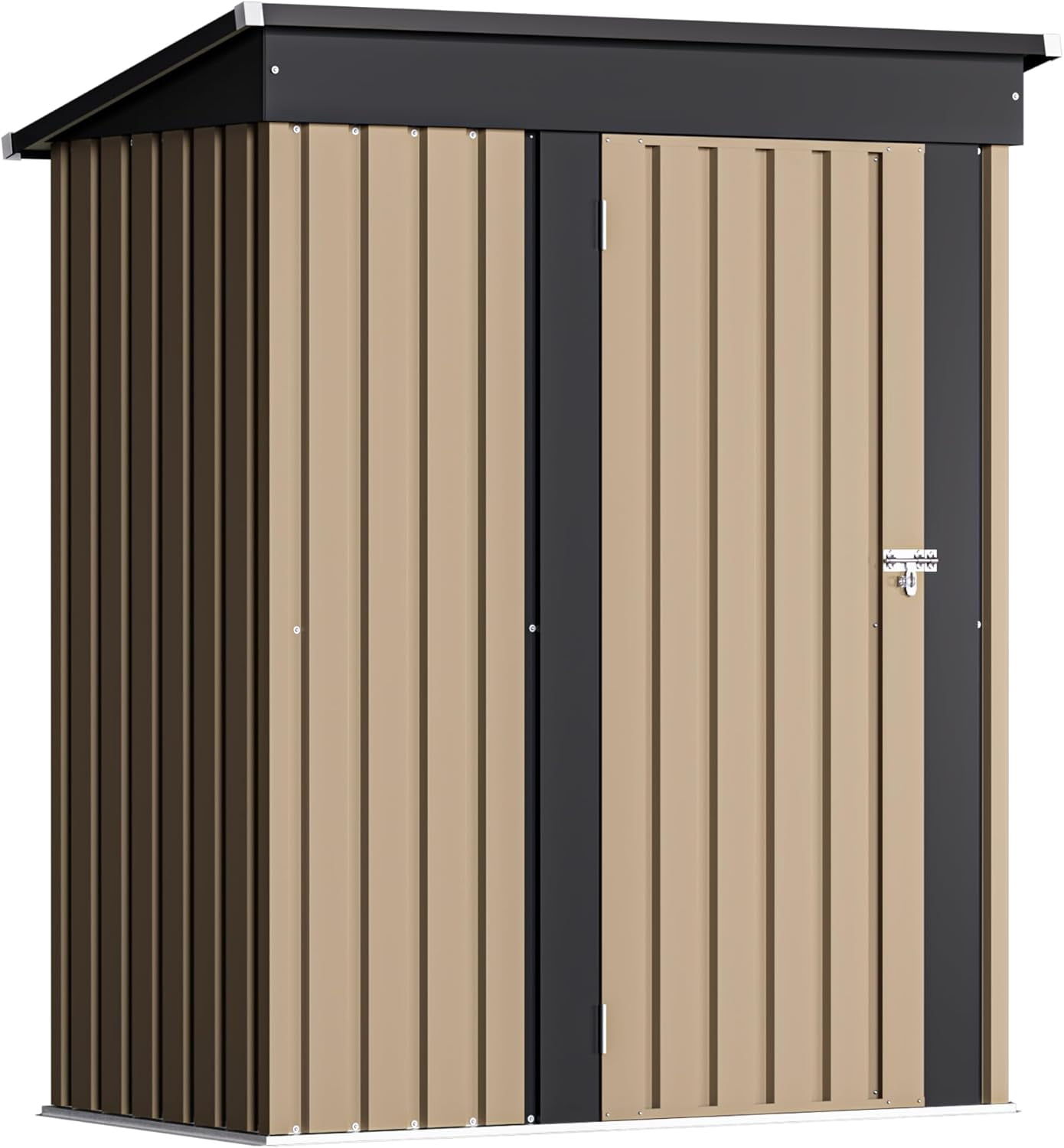LiteHaven Outdoor Storage Shed Lockable Metal Garden Shed Steel Anti ...