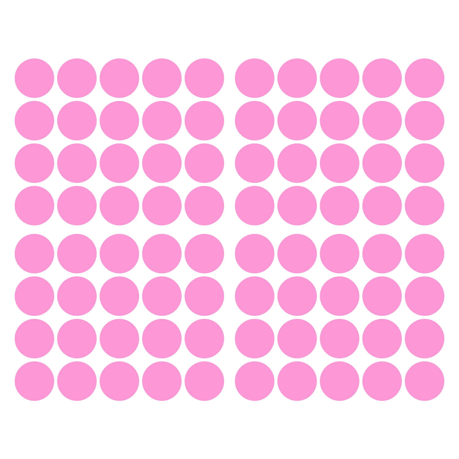 LiteMark 2 Inch Pink Vinyl Removable Dot Classroom Floors & Walls ...