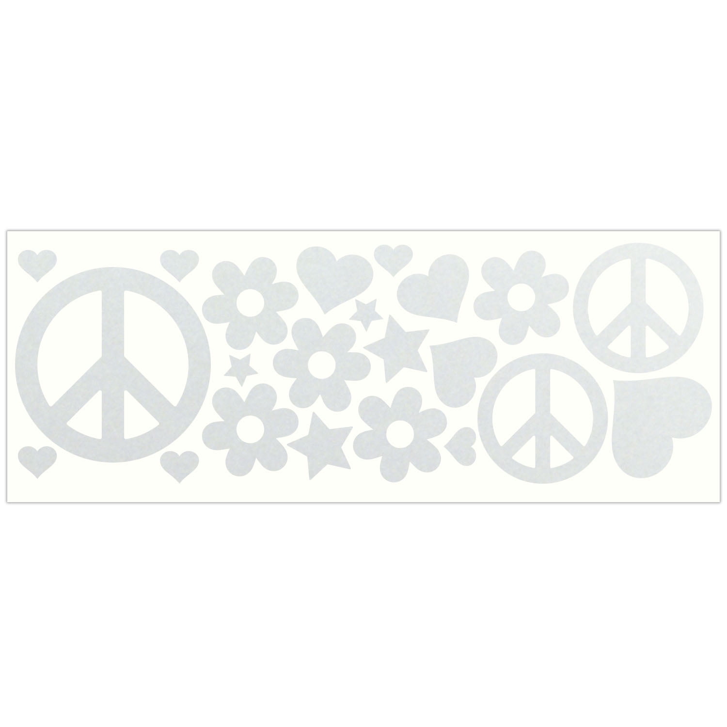 LiteMark Reflective Stickers - Hippy Pack - White - Walmart.com
