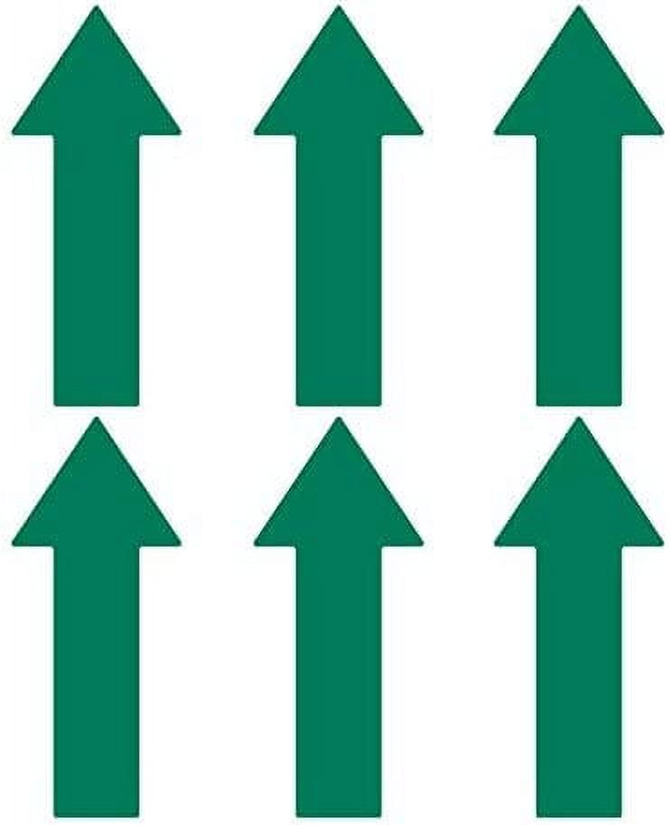 LiteMark Removable Matte Finish Green Large Wide Arrow Decal Vinyl ...