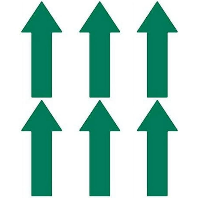 LiteMark Removable Matte Finish Green Large Wide Arrow Decal Vinyl ...