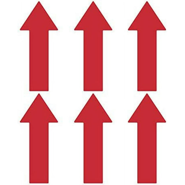 LiteMark Removable Matte Finish Red Large Wide Arrow Decal Vinyl ...