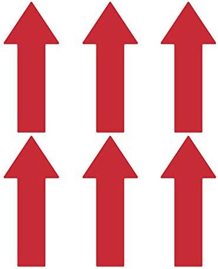 LiteMark Removable Matte Finish Red Large Wide Arrow Decal Vinyl ...