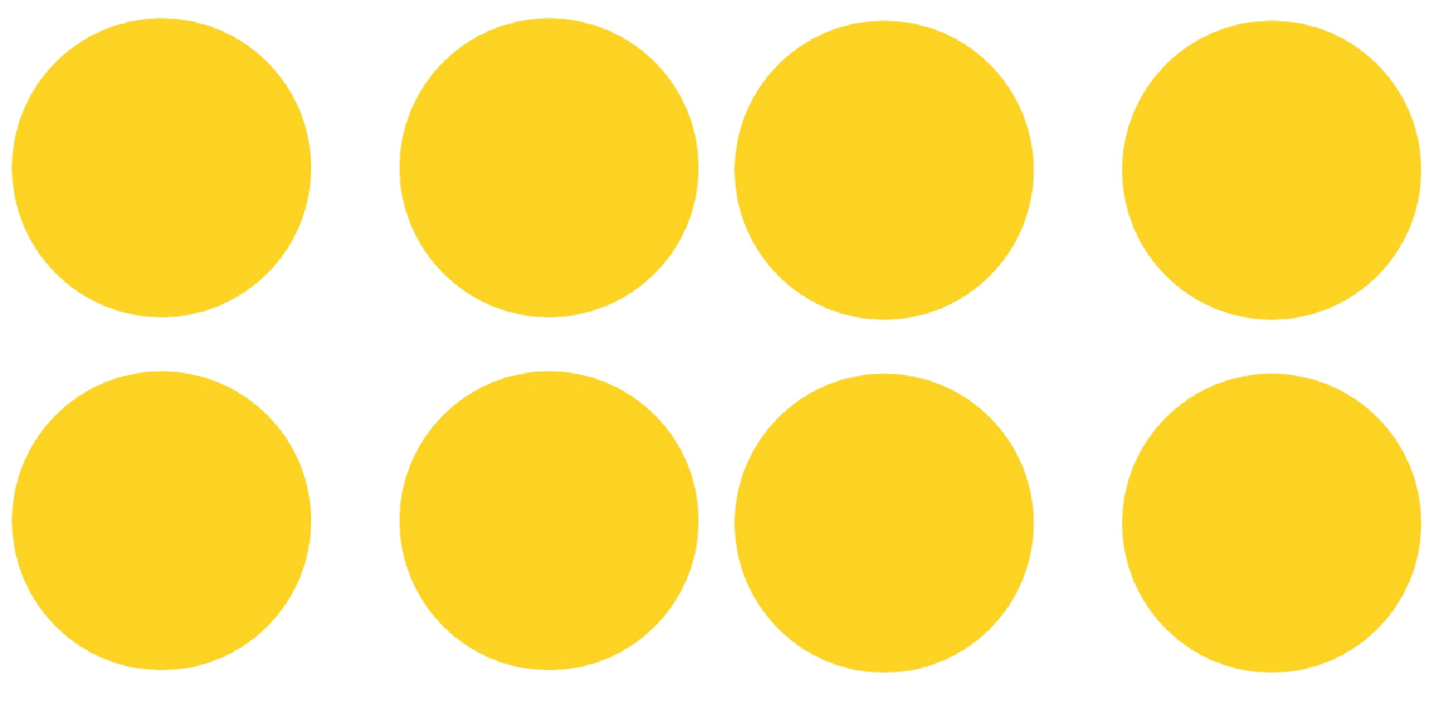 LiteMark Vinyl Dot Decals, 5.5 inch, Yellow Durable Floor Markers for ...