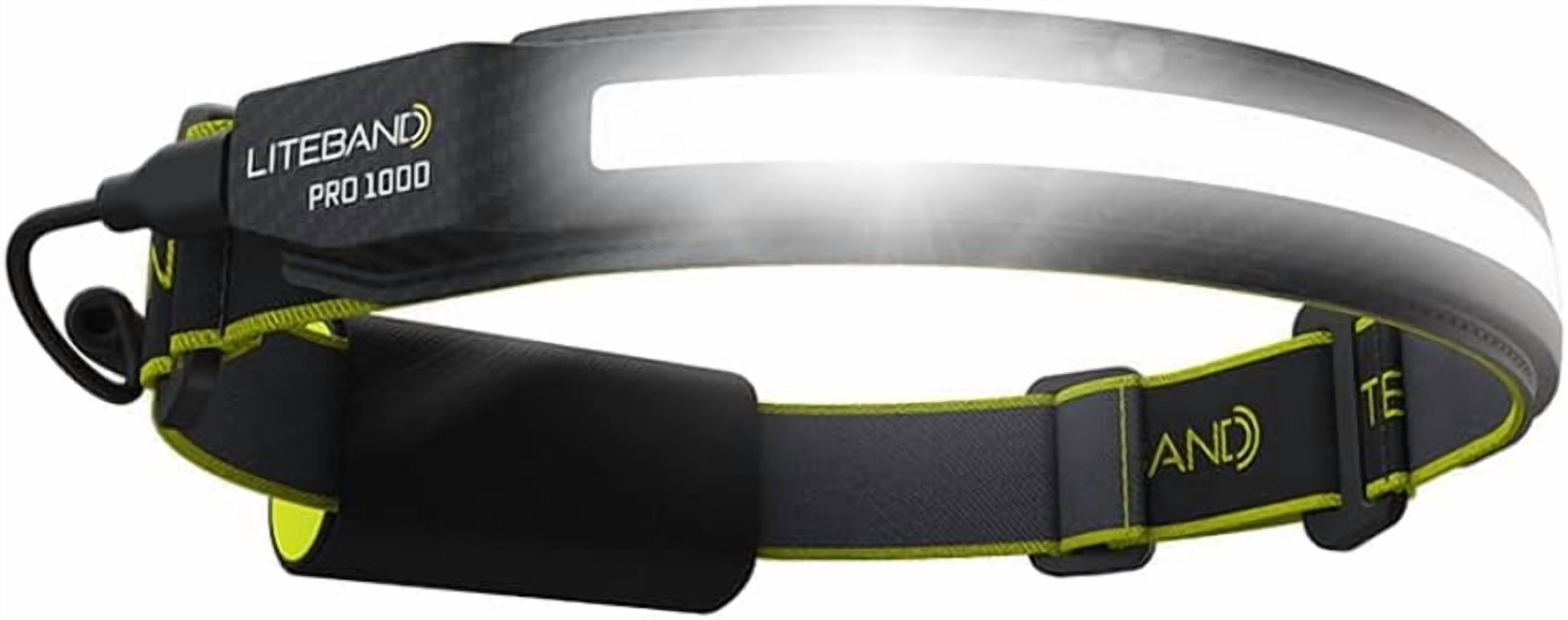 Liteband PRO 1000 Lumen LED Headlamp, Rechargeable Battery Powered ...