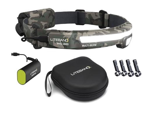 Liteband PRO Bundle 1500 Lumens LED Headlamp Rechargeable Battery ...