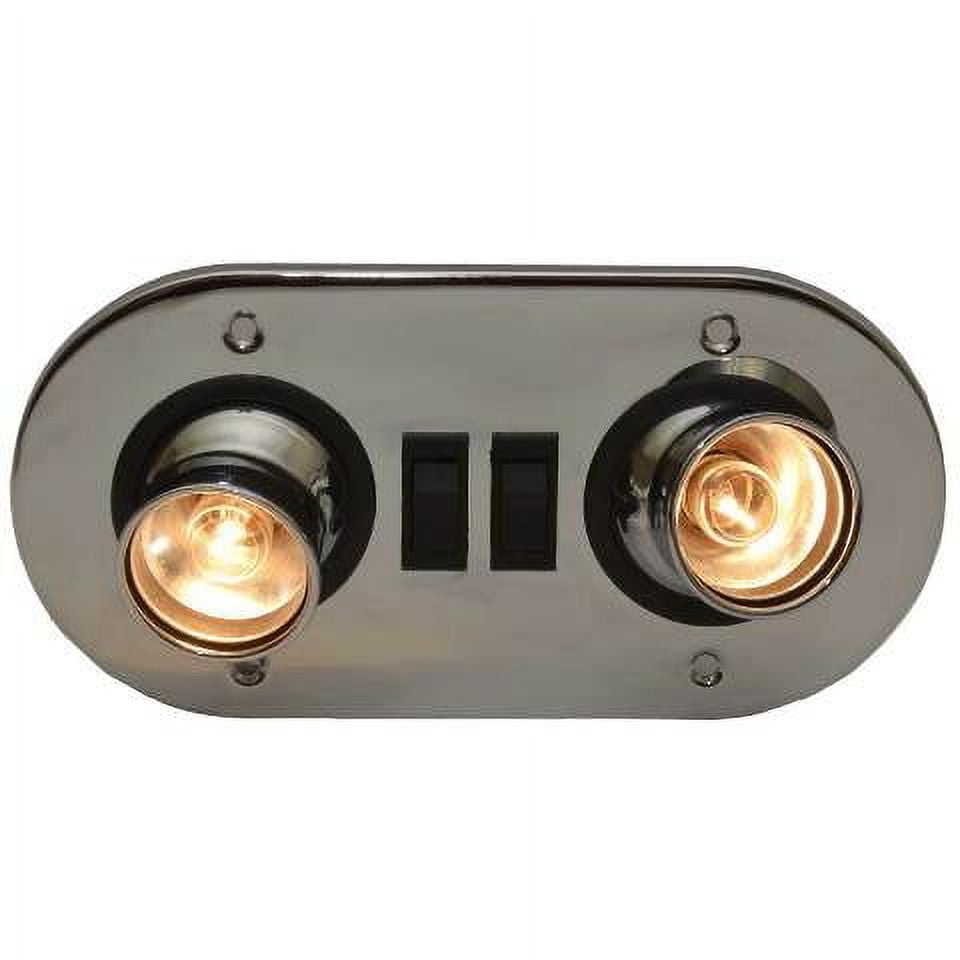 Liteco Boat Double Cabin Light Y-606-09 | 12 Volt 8 x 4 Inch Silver ...