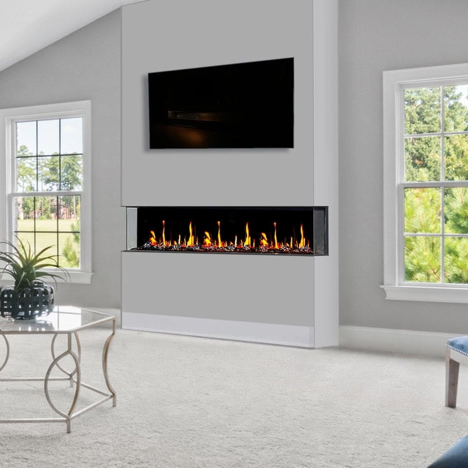 Litedeer Homes Warmcastle 3 Side Smart HD LED Electric Fireplace Wifi ...