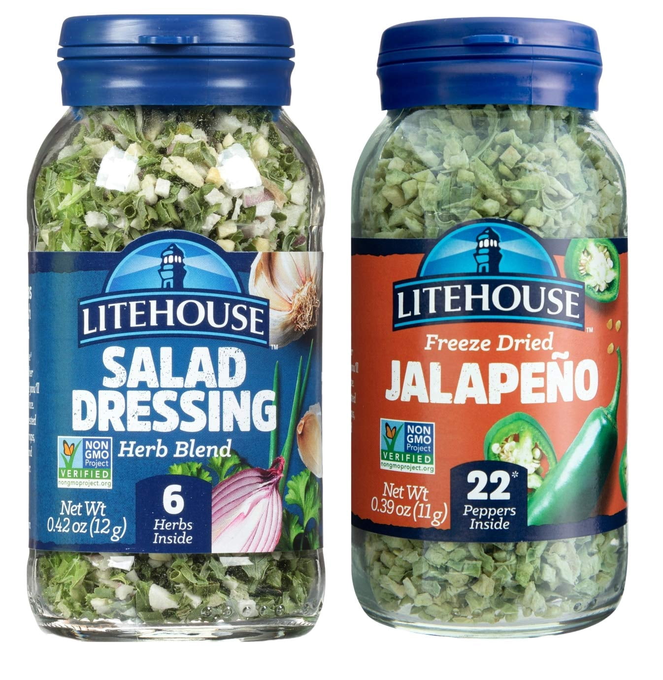 Litehouse Freeze-Dried Fiery Salad DMF15 Bundle, (Salad Dressing Blend ...