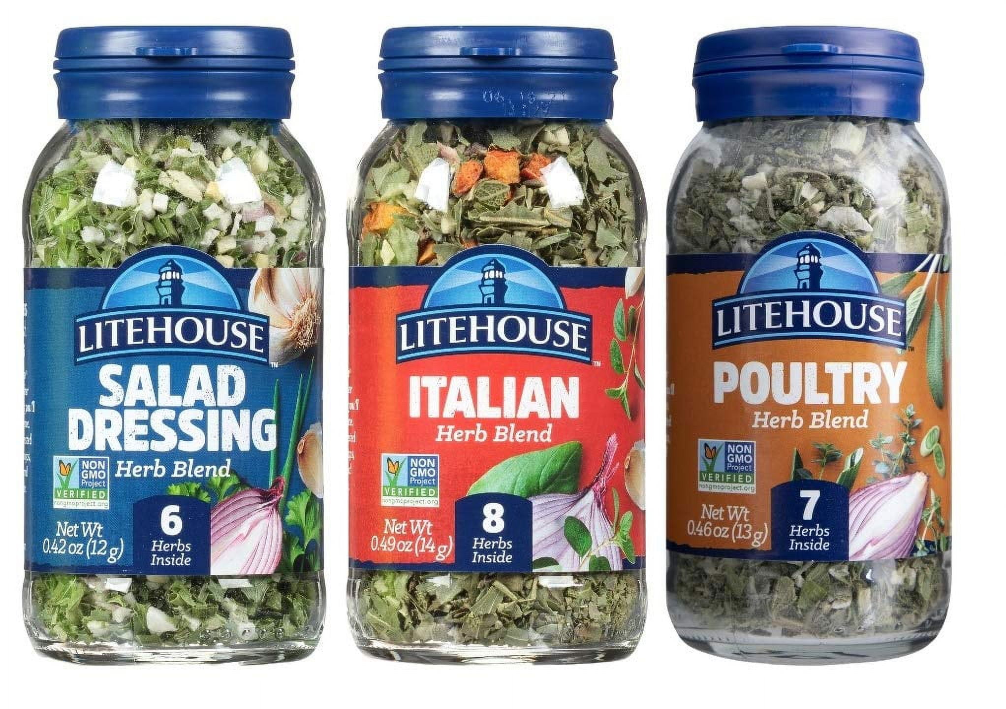 Litehouse Freeze-Dried Flavors Variety Herb Blend Pack, (Italian ...