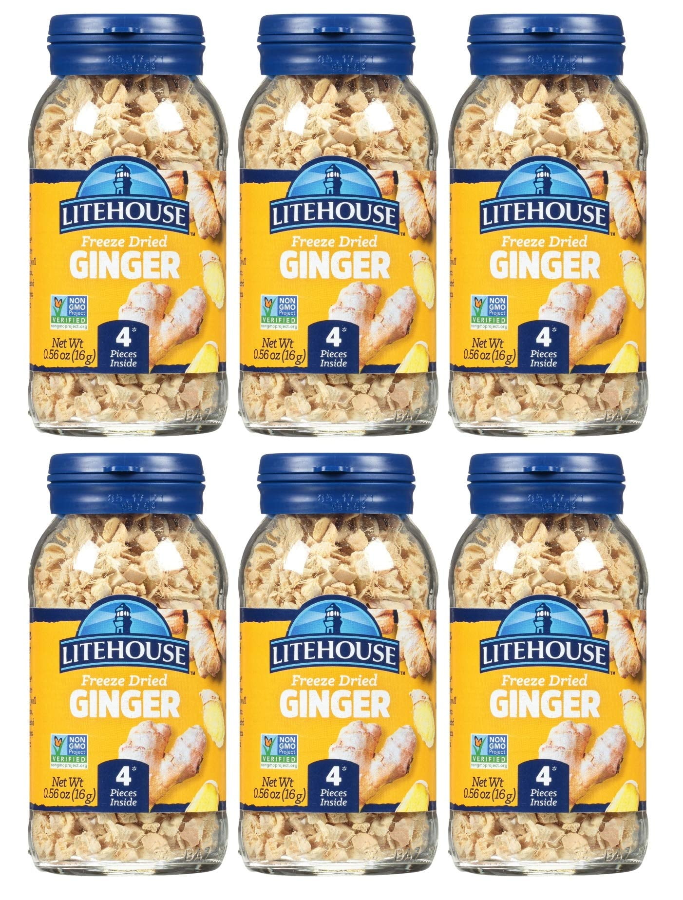 Litehouse Freeze Dried Ginger DMF15 - Substitute for Fresh Frozen Equal ...
