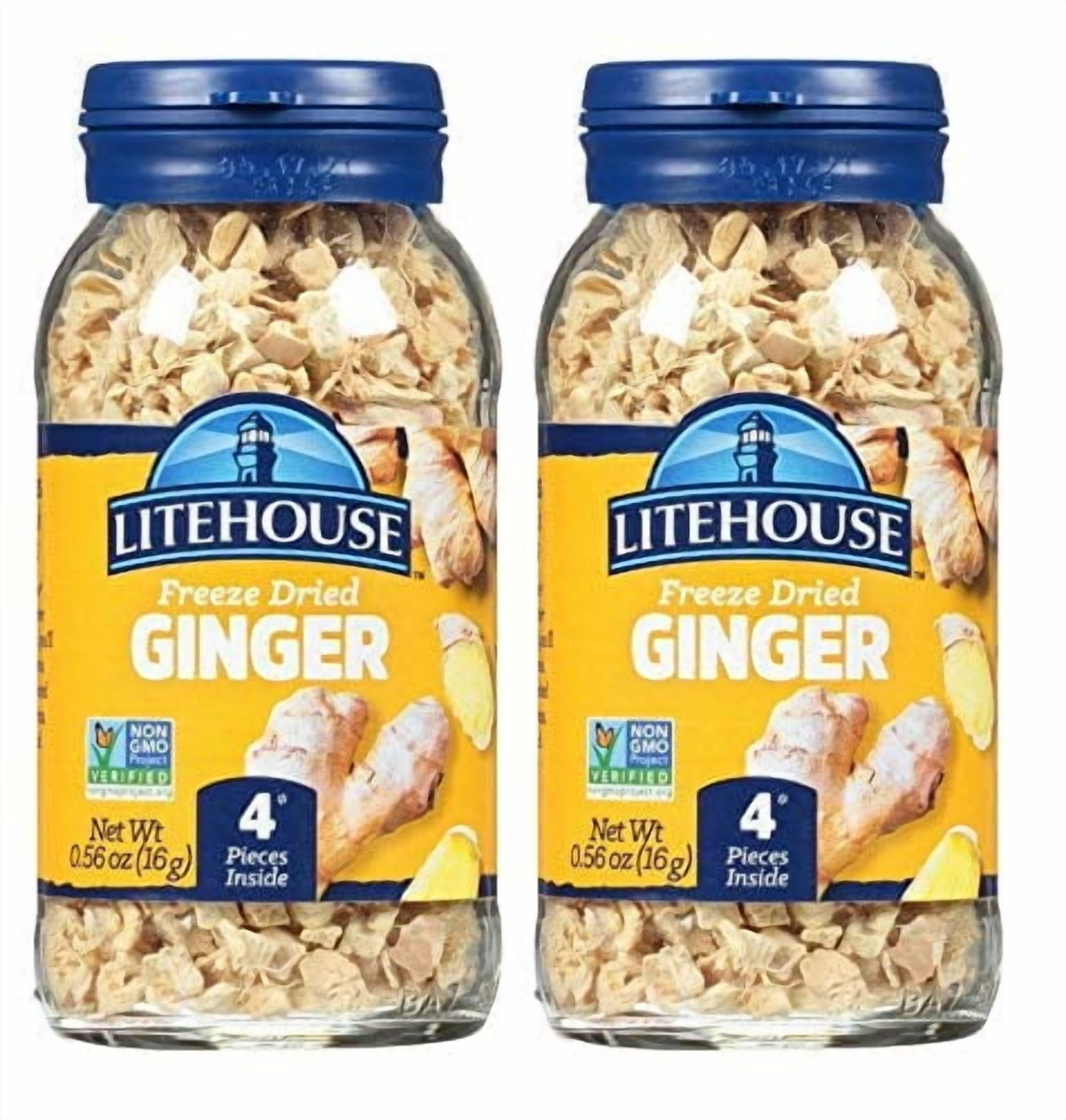 Litehouse Freeze Dried Ginger - MDA05 Ginger Flakes, Substitute for ...