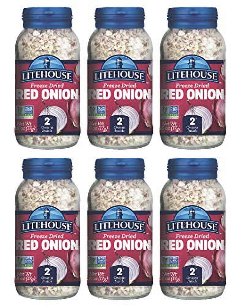 Litehouse Freeze Dried Red Onion - Substitute for Fresh Red Onion, Jar ...