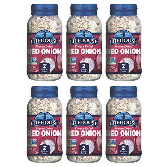 Litehouse Freeze Dried Red Onion - Substitute for Fresh Red Onion, Jar ...