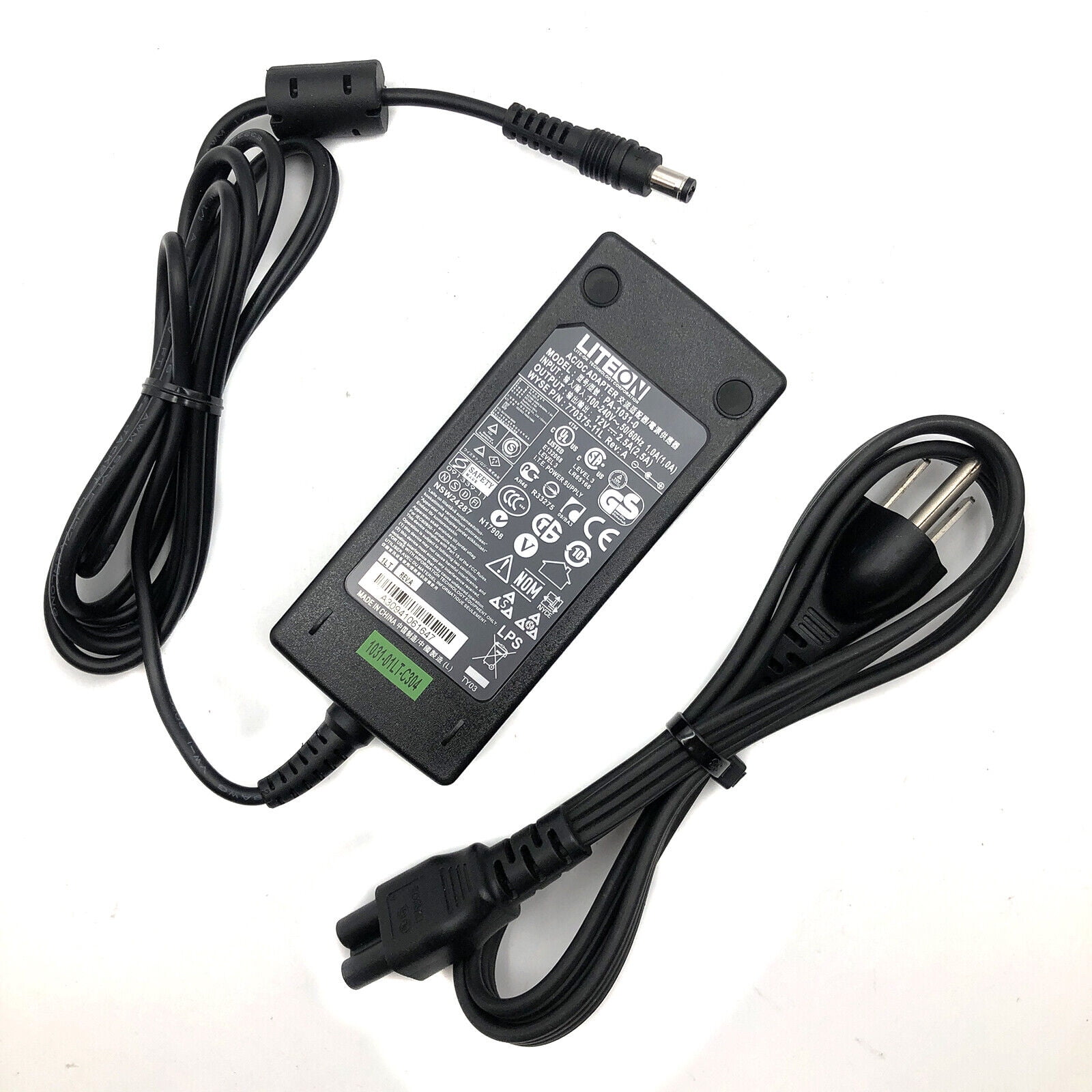 Liteon Genuine PA-1031-0 Voltage AC/DC Power Adapter 12V 2.5A 30W DC ...