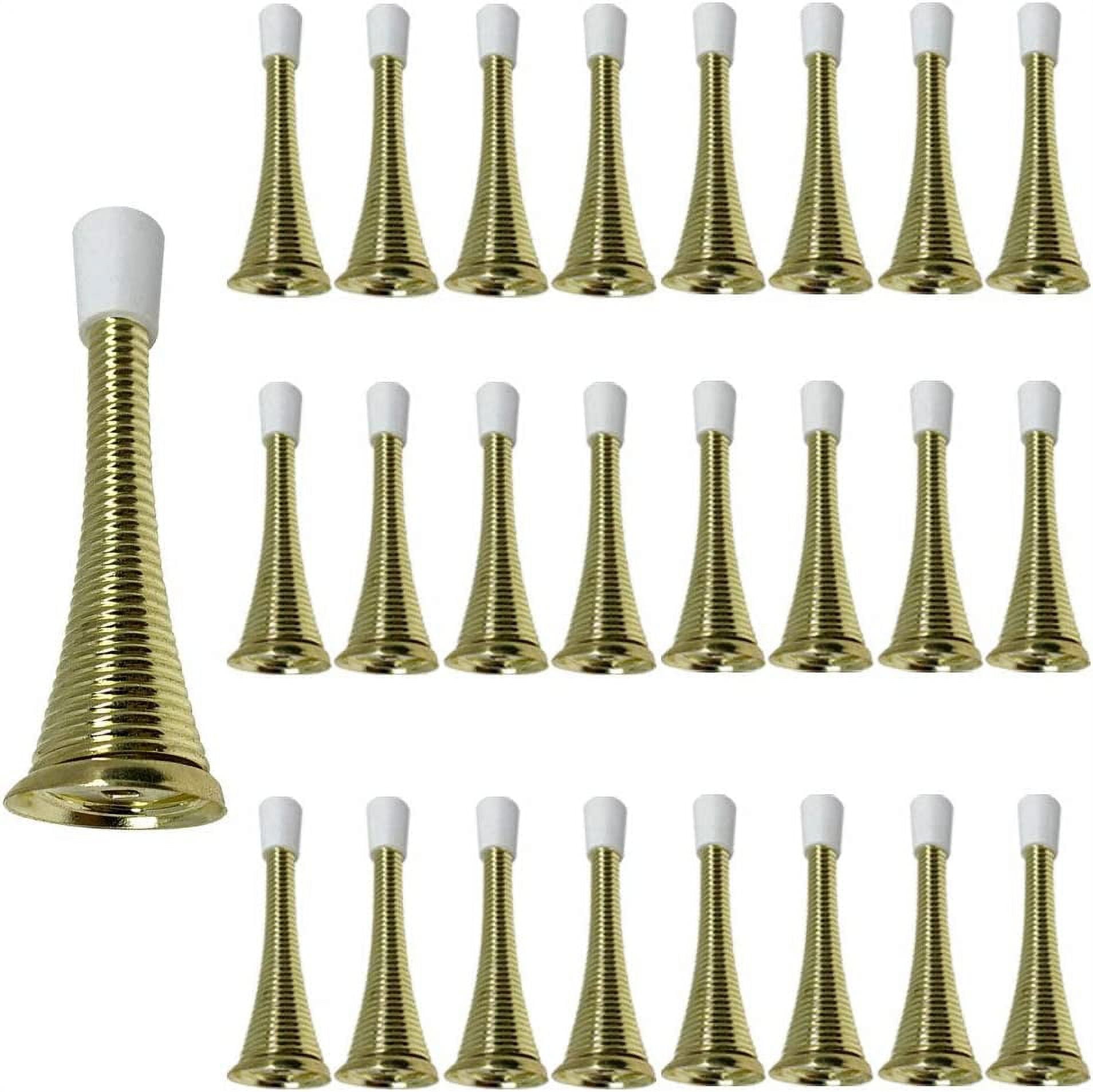 Litepak Spring Door Stop 3" Heavy Duty Stopper Steel w/Plastic Bumper ...